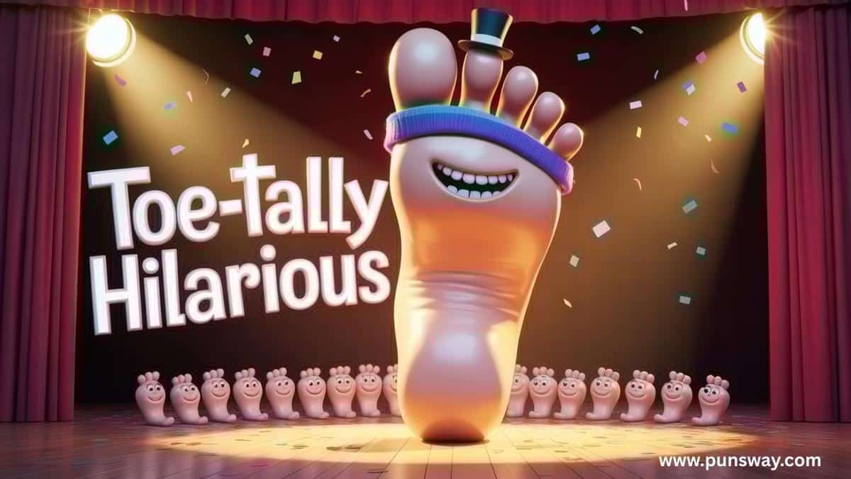 200+funny Toe Puns and jokes onliner 2025 - Puns Way