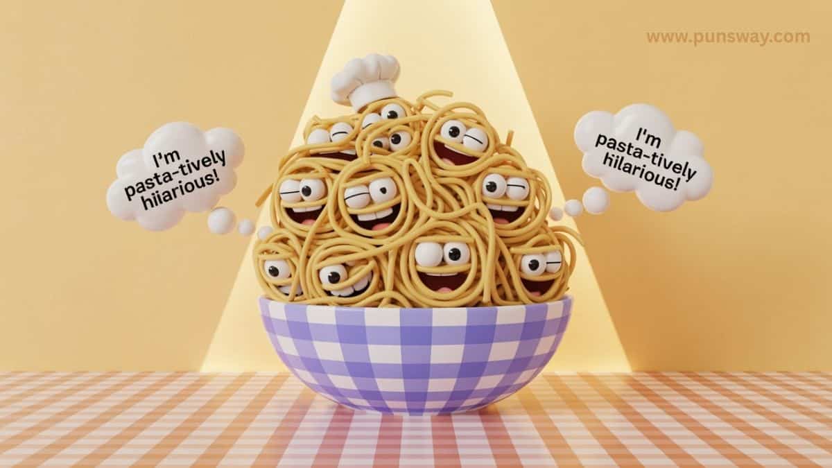 160+ Funny Pasta Puns One Liner 2025 - Puns Way
