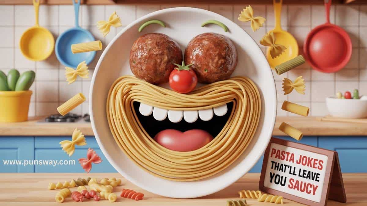 160+ Funny Pasta Puns One Liner 2025 - Puns Way
