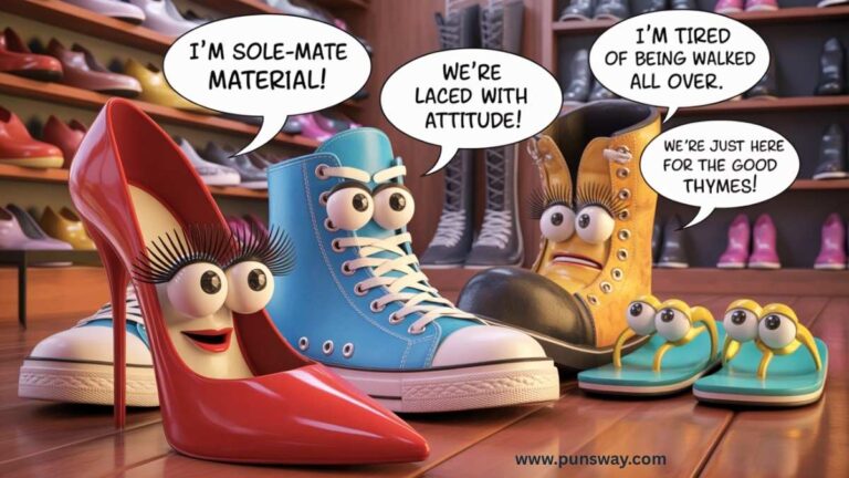 210+ Funny Shoe Puns That’ll Knock Your Socks Off - Puns Way