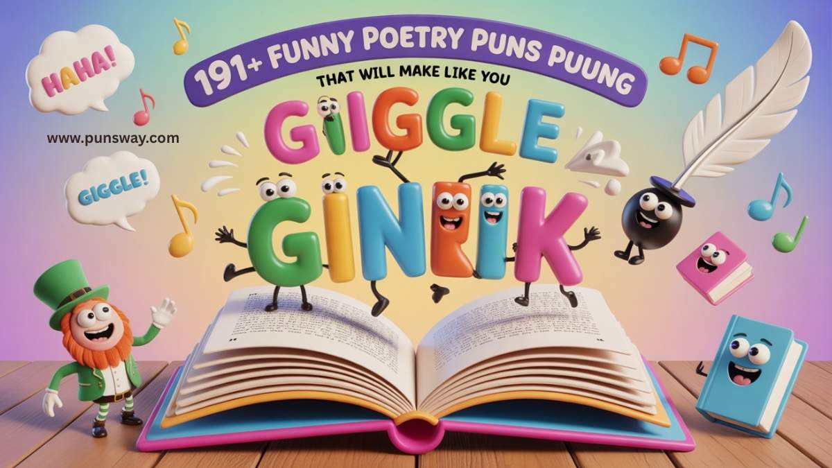 191+ Funny Poetry Puns That’ll Make You Giggle Like a Limerick - Puns Way